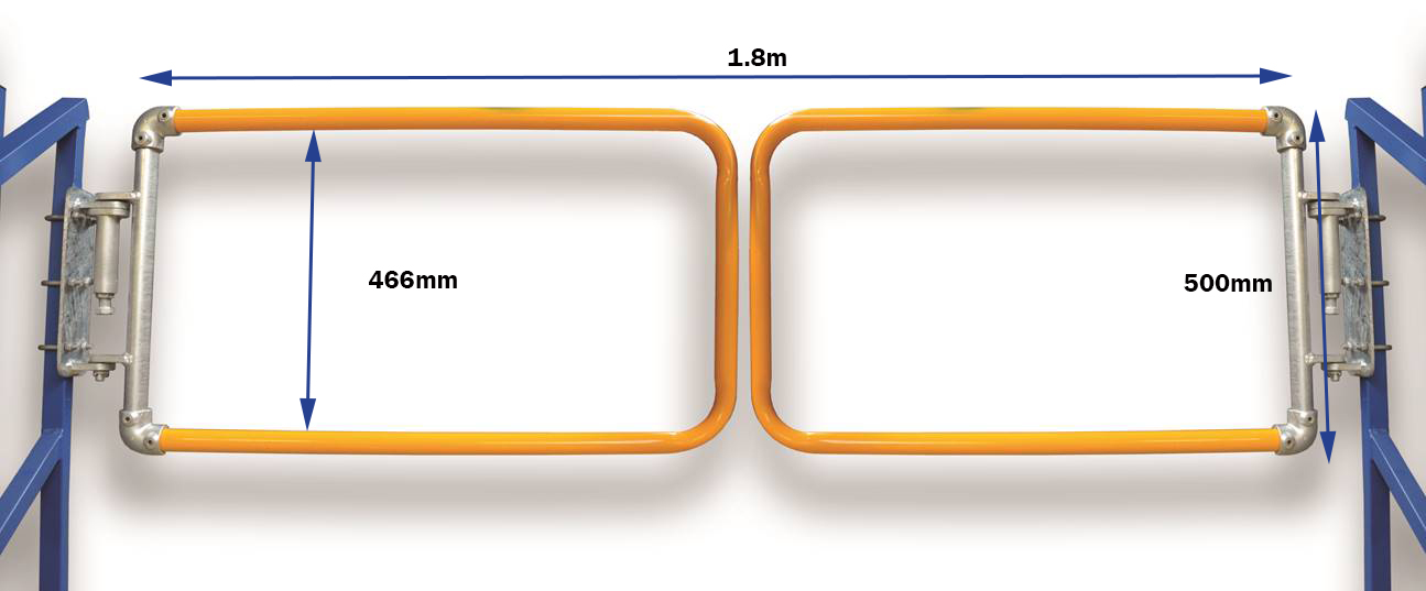 CE marked self closing safety gate range complies with EN 13374 and EN ...